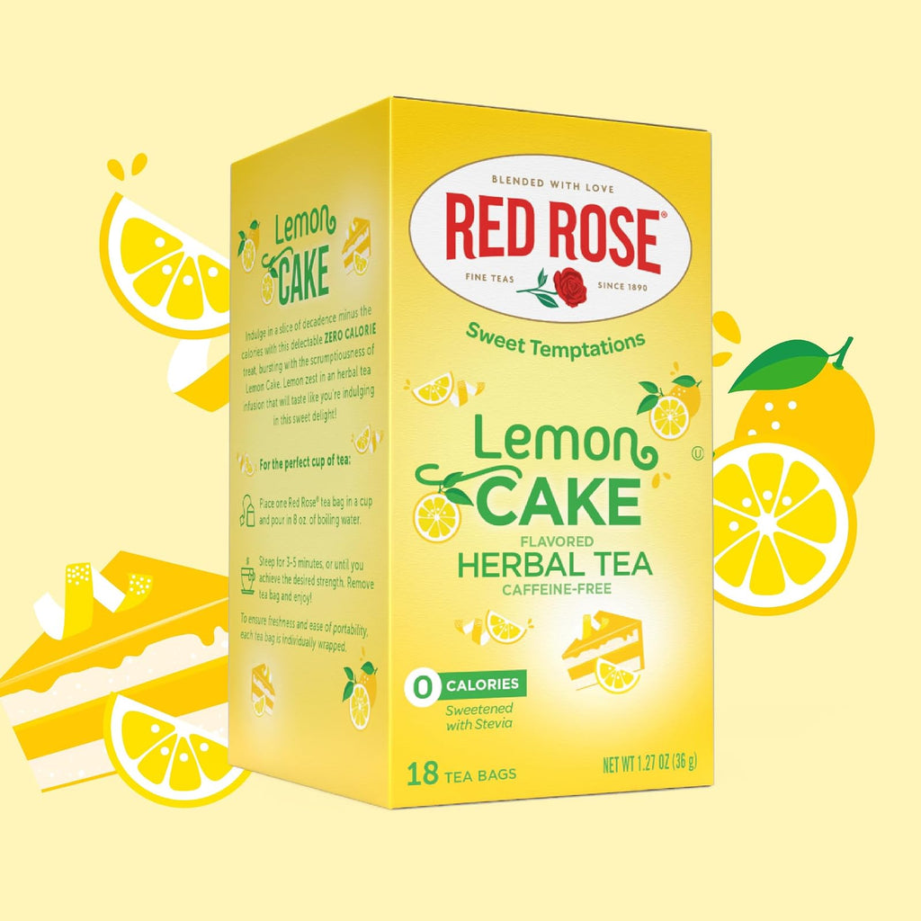 caffeine-free lemon cake herbal tea