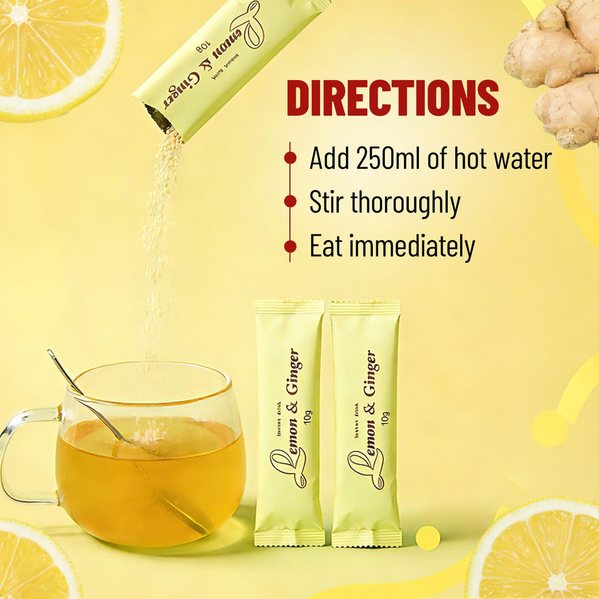 caffeine-free lemon ginger infusion