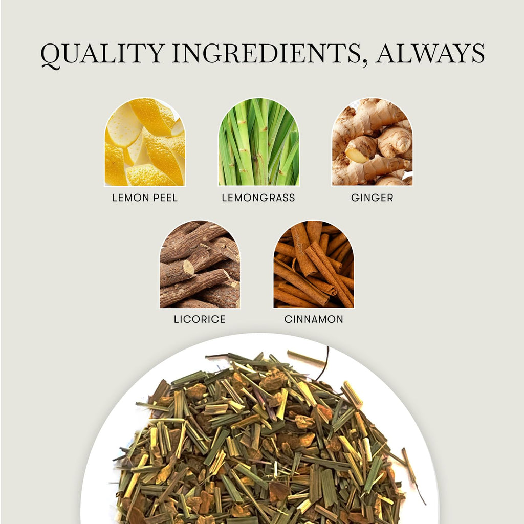 caffeine-free lemon ginger infusion