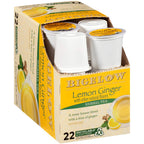 caffeine-free lemon ginger tea option