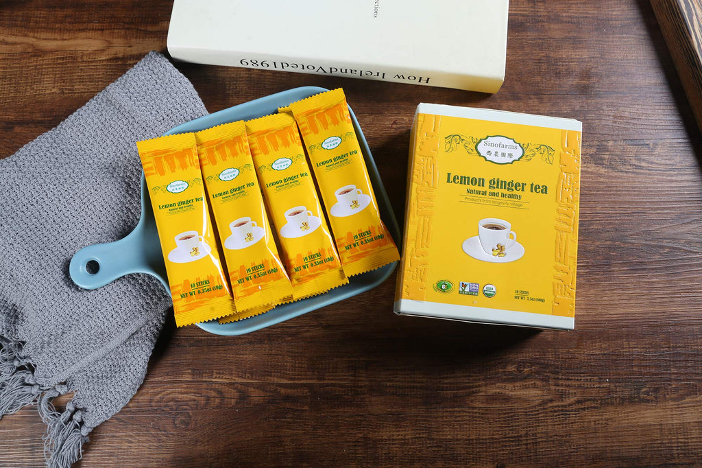 caffeine-free lemon ginger tea