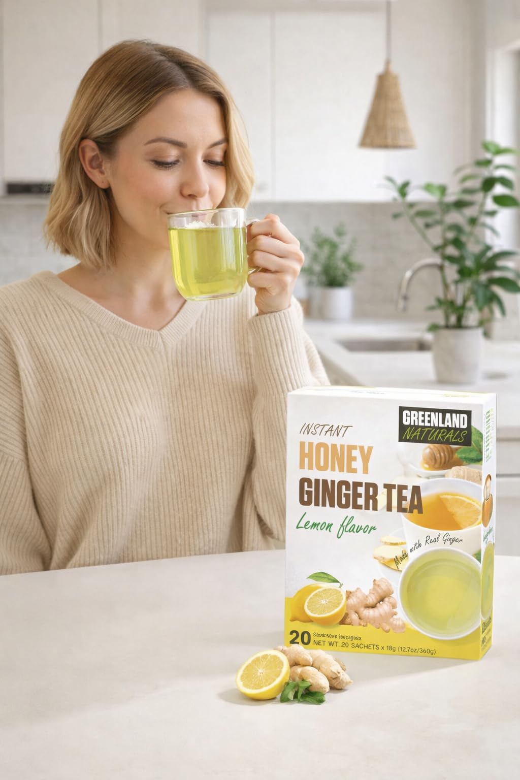 caffeine-free lemon herbal infusion