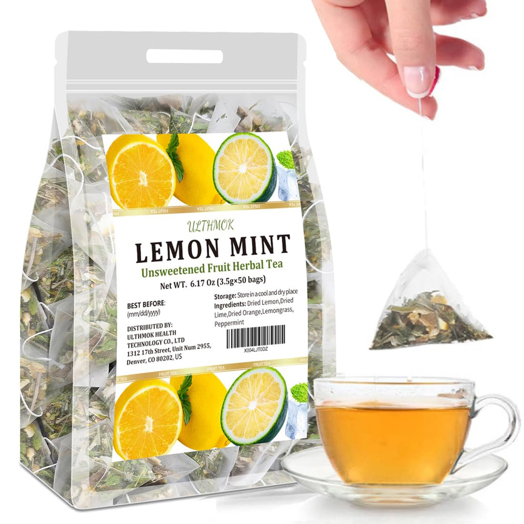 caffeine free lemon peppermint tea