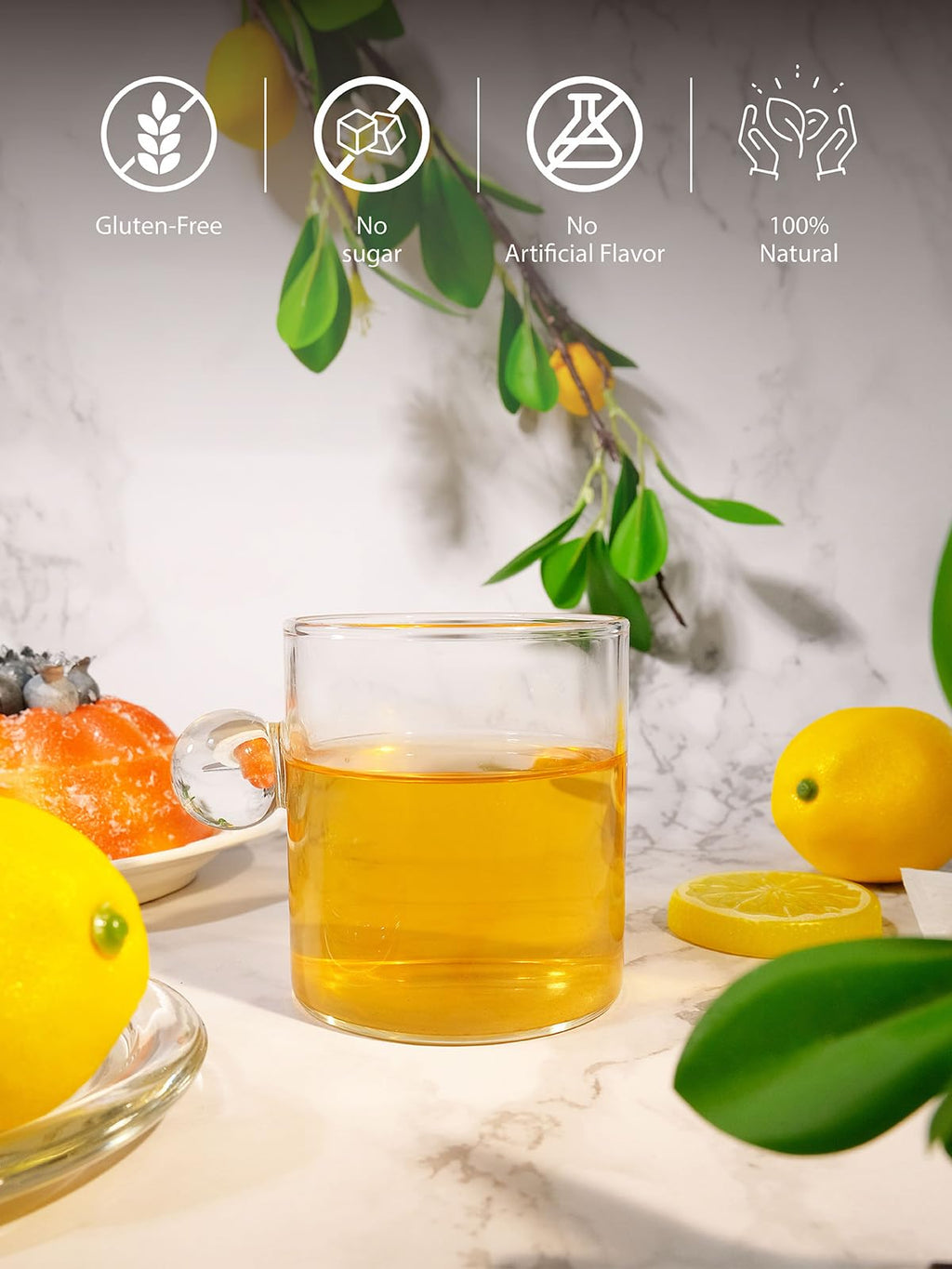 caffeine-free lemon tea