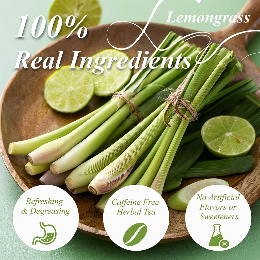 caffeine-free lemongrass tea for relaxation