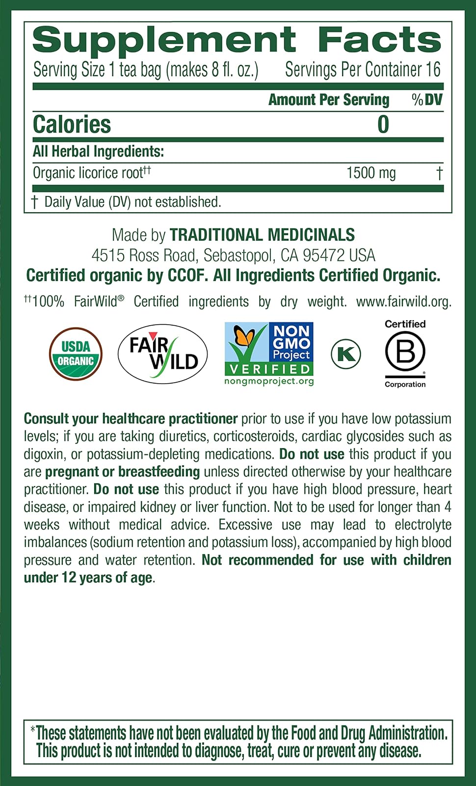 caffeine-free licorice root infusion