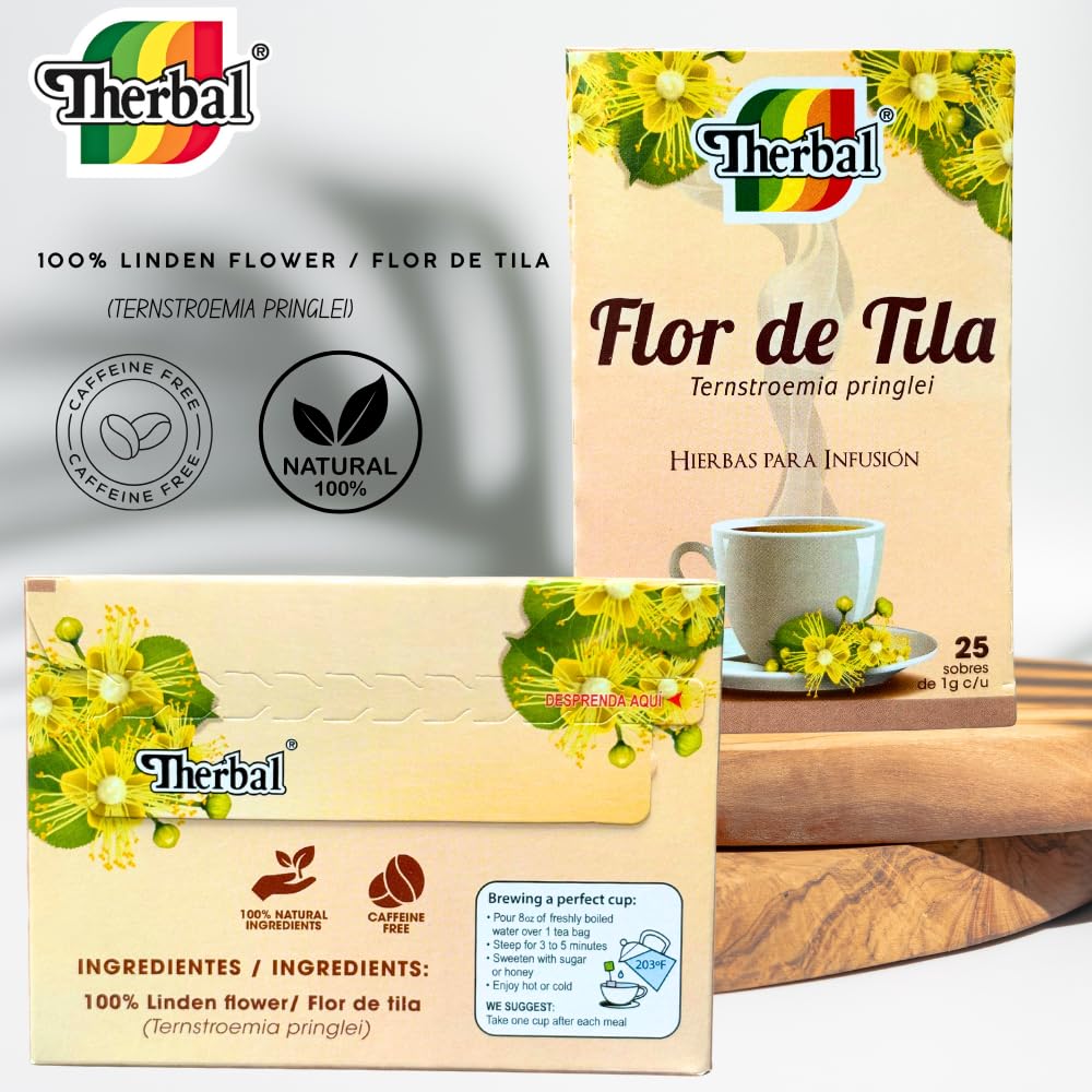 Caffeine-free linden flower infusion