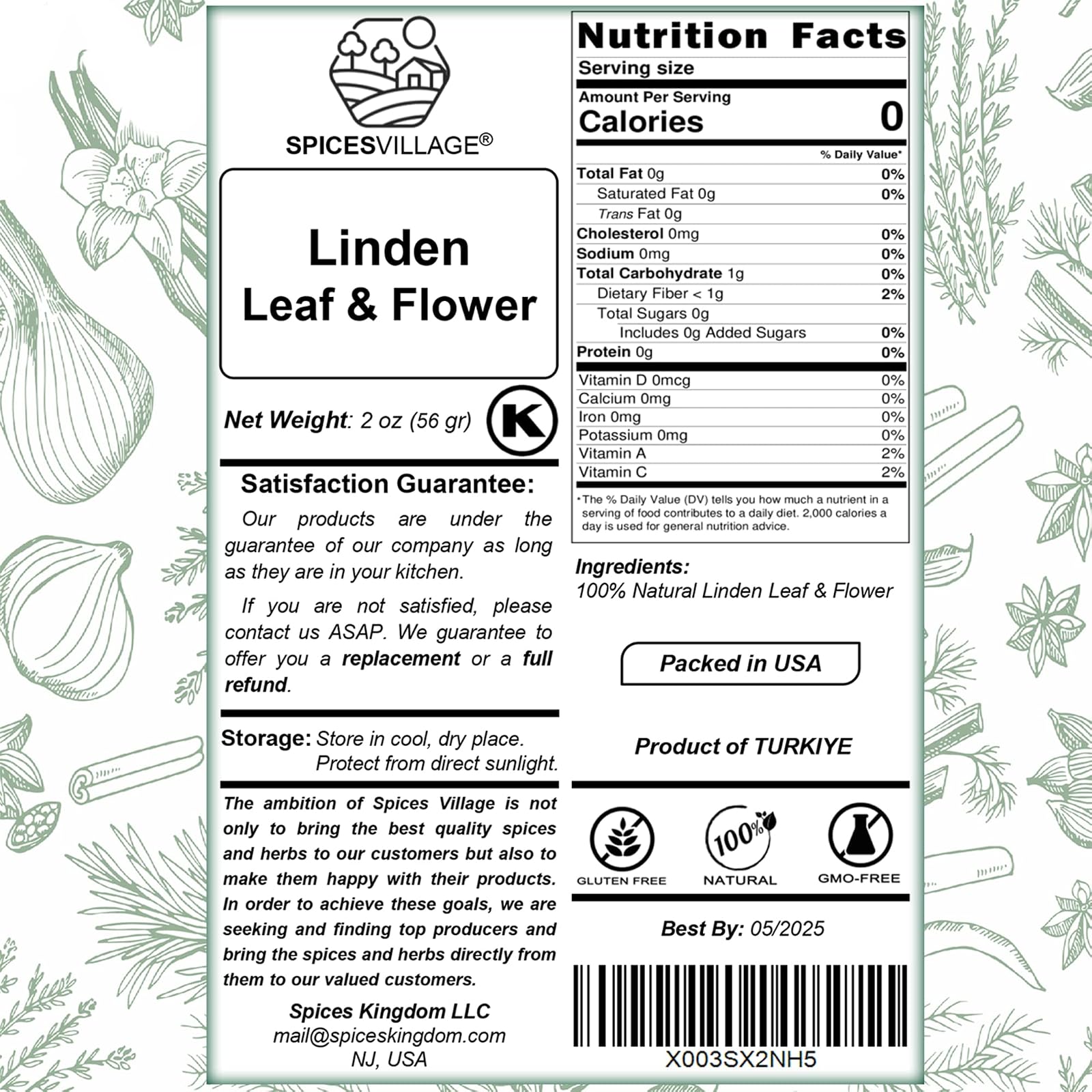 Caffeine-free linden flower tea