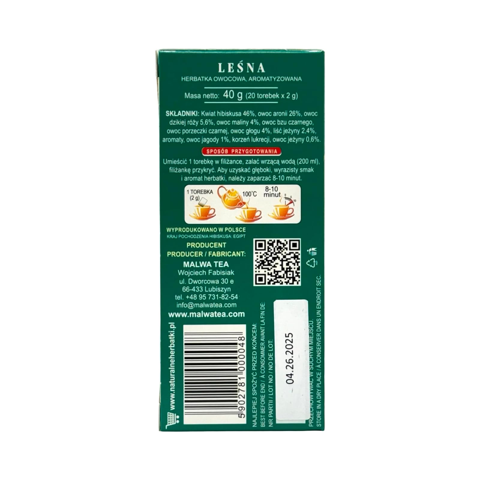 caffeine-free Malwa fruit tea