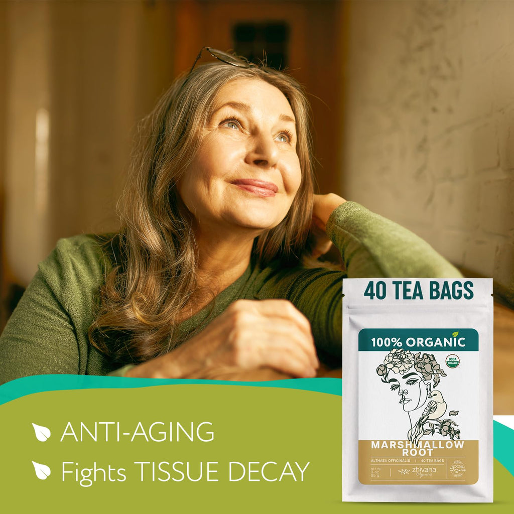 caffeine-free marshmallow root tea