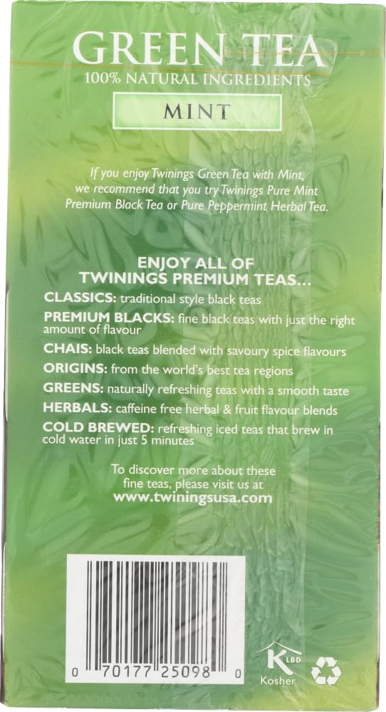 caffeine-free mint green tea bags