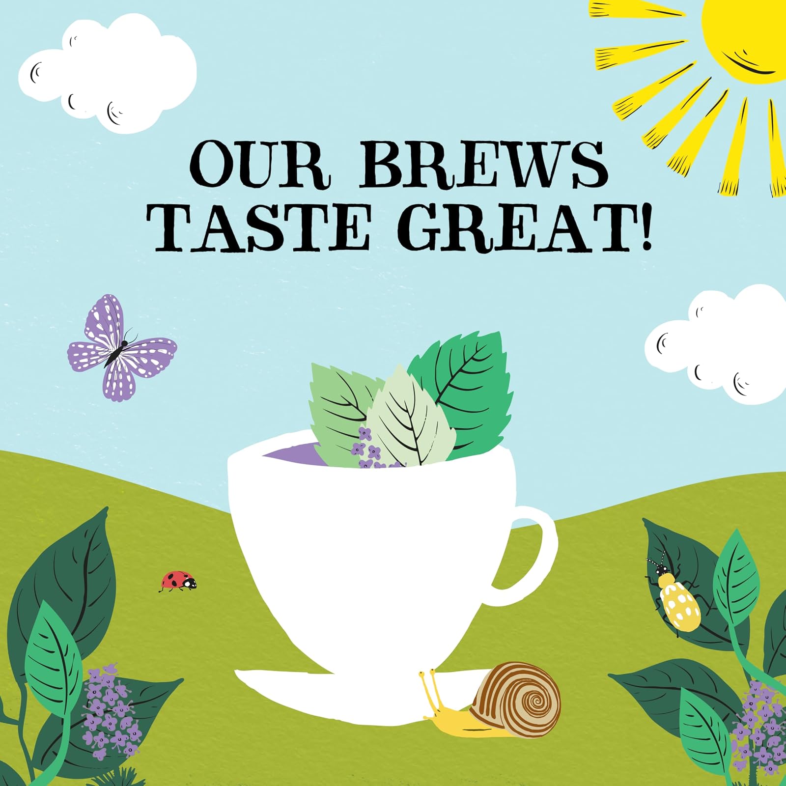 caffeine-free mint herbal tea blend