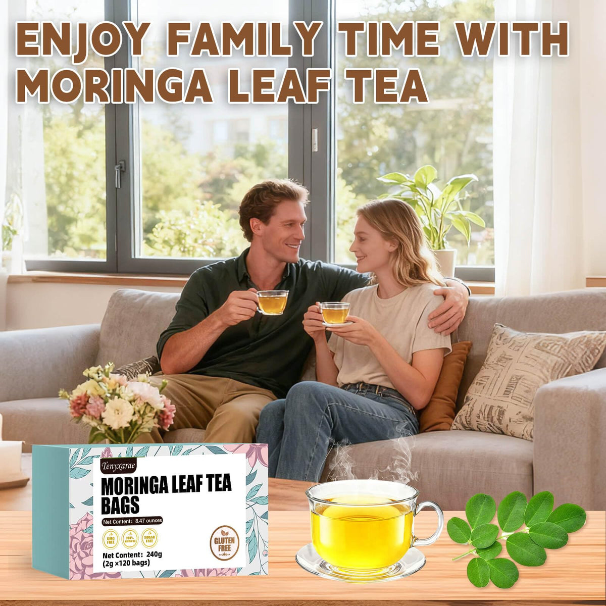 Caffeine-free Moringa beverage