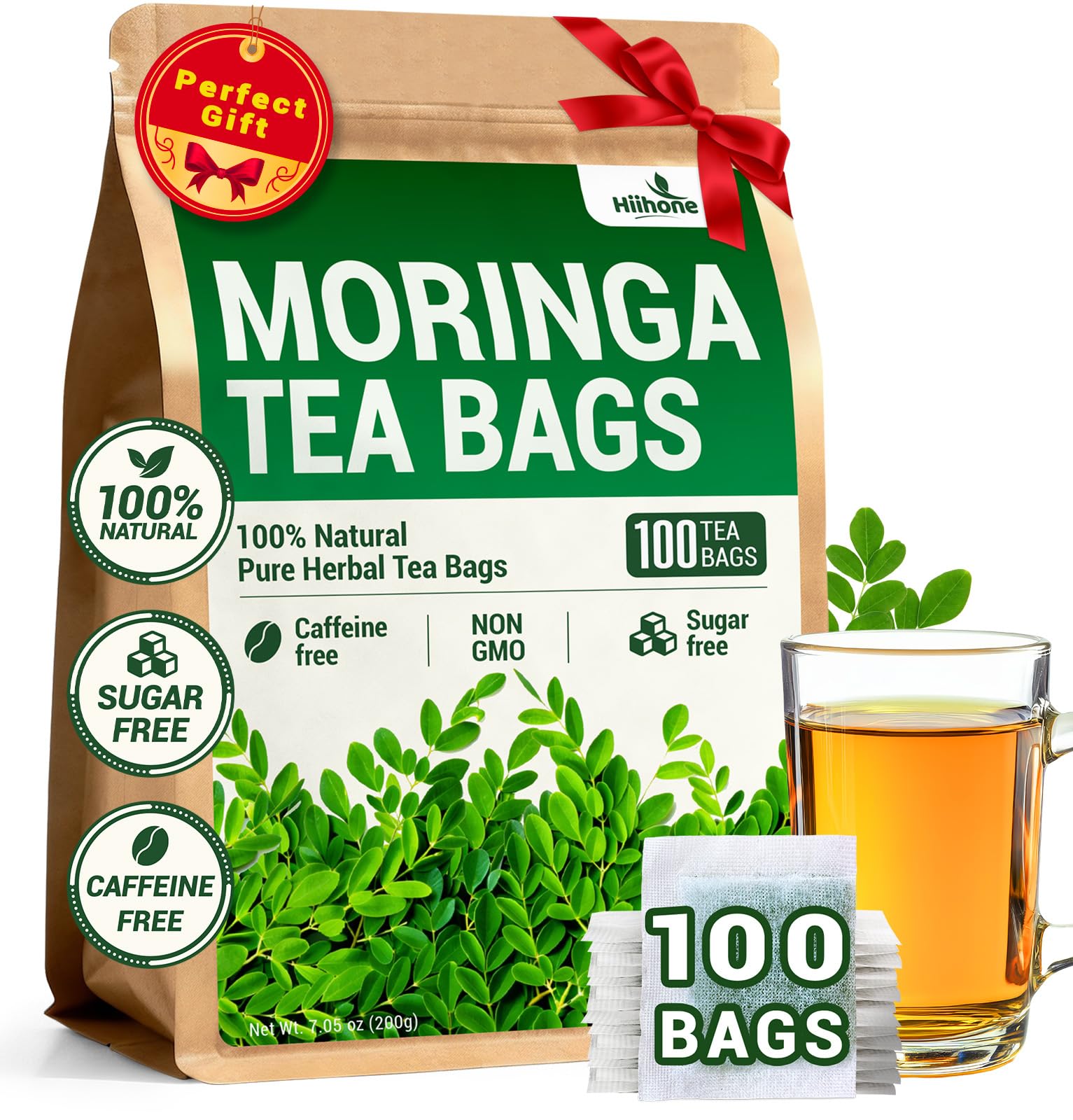 caffeine free moringa leaf tea