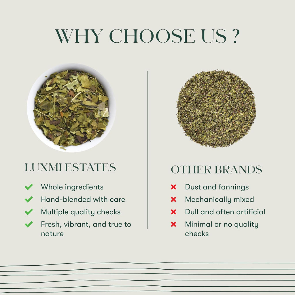 caffeine-free Moringa Mint tea