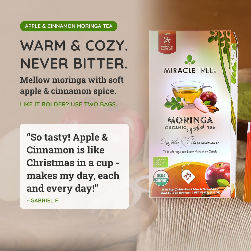 Caffeine-free moringa tea for relaxation