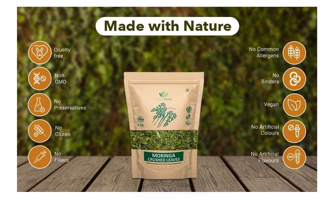 caffeine-free moringa tea option