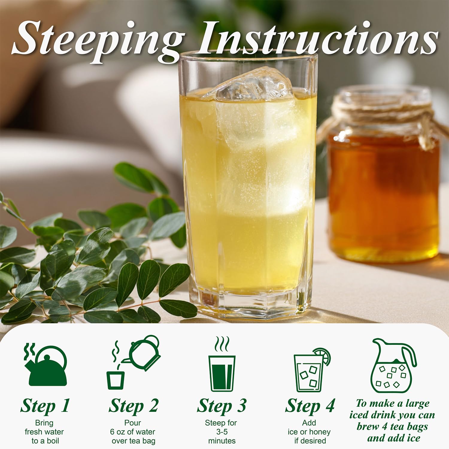 Caffeine-free Moringa tea option