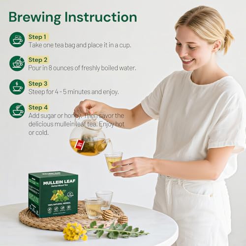 caffeine-free mullein herbal infusion