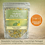 Caffeine-free mullein herbal infusion