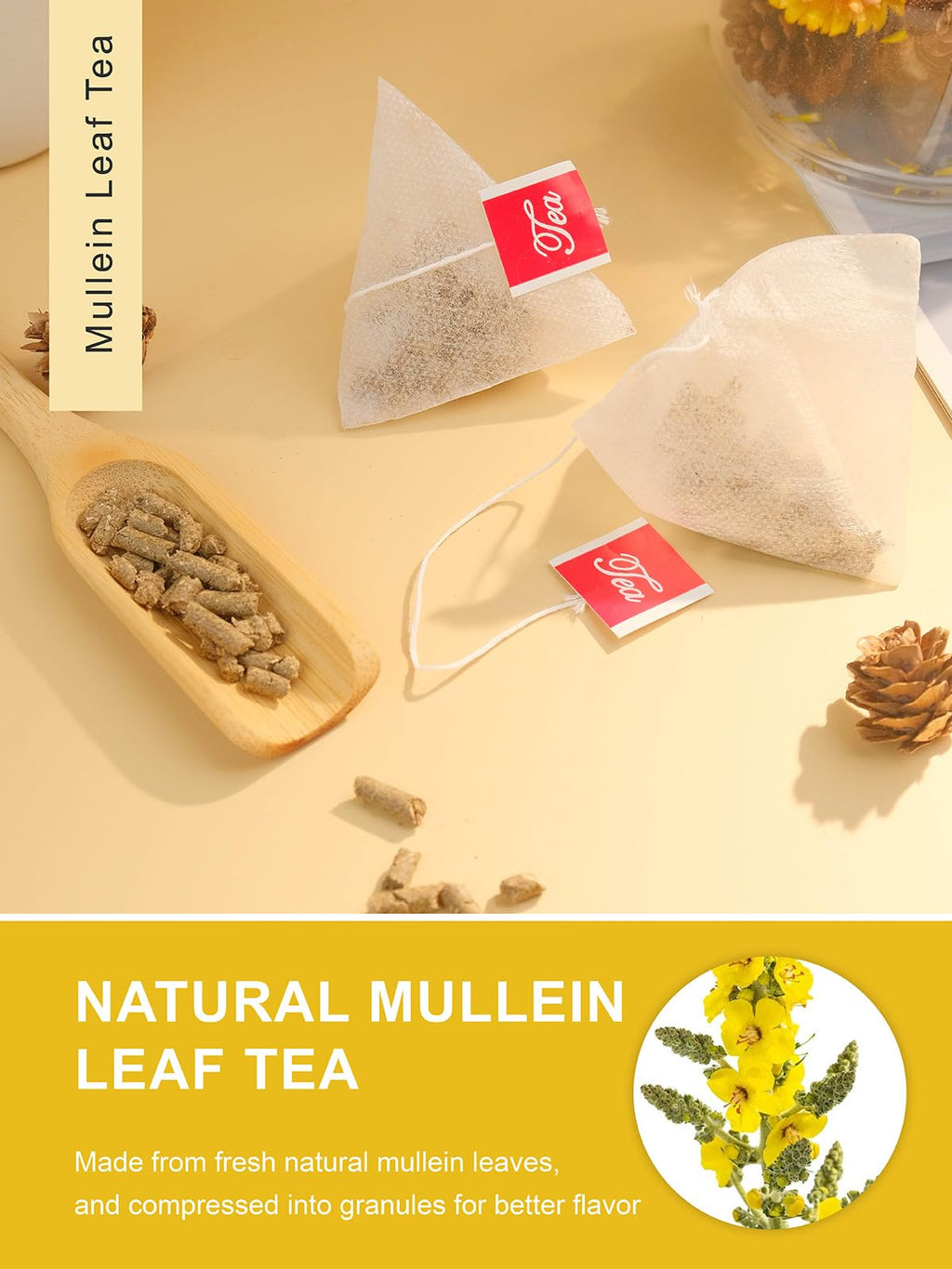 caffeine-free Mullein Leaf herbal tea
