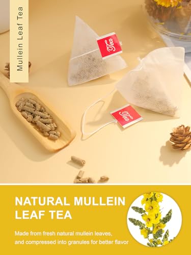 Caffeine-free Mullein Leaf Tea Bags by TeeLux