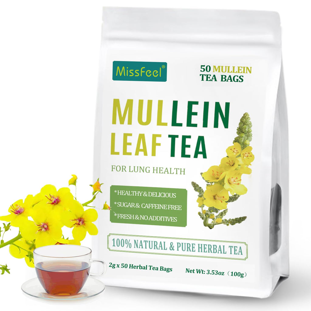 caffeine-free mullein leaf tea bags