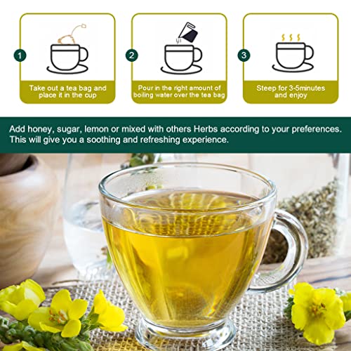 caffeine-free mullein tea for bedtime