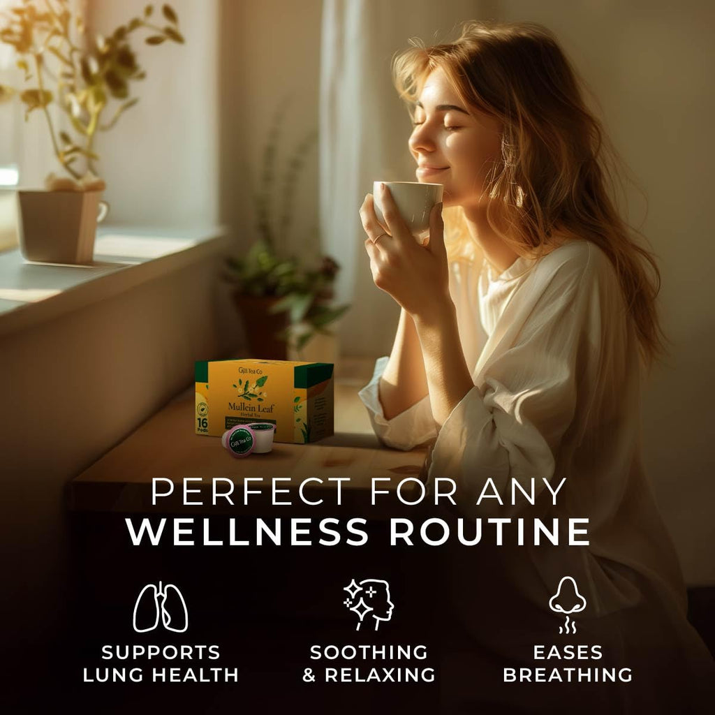 caffeine-free mullein tea infusion