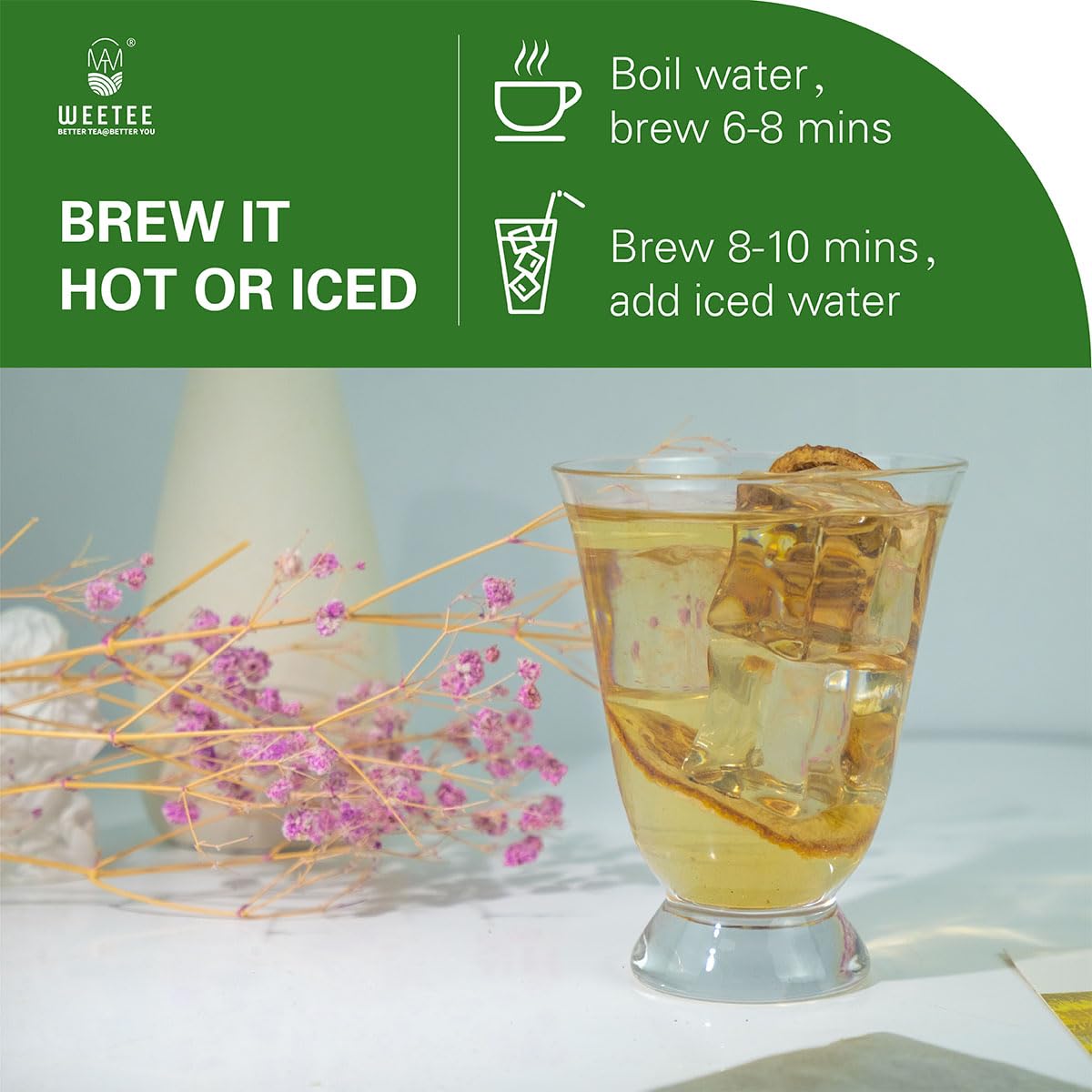 caffeine-free nettle tea option