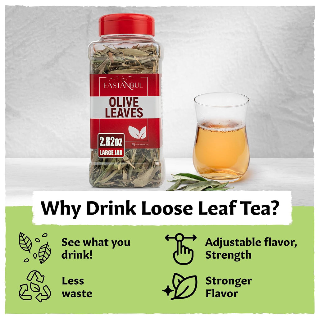 caffeine-free olive leaf infusion