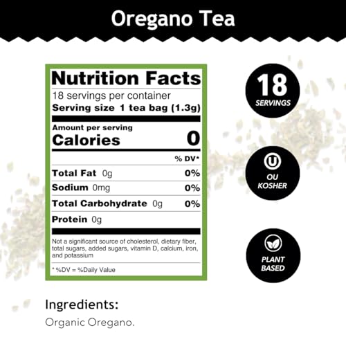caffeine-free oregano herbal infusion