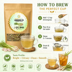 Caffeine-free organic lemongrass infusion