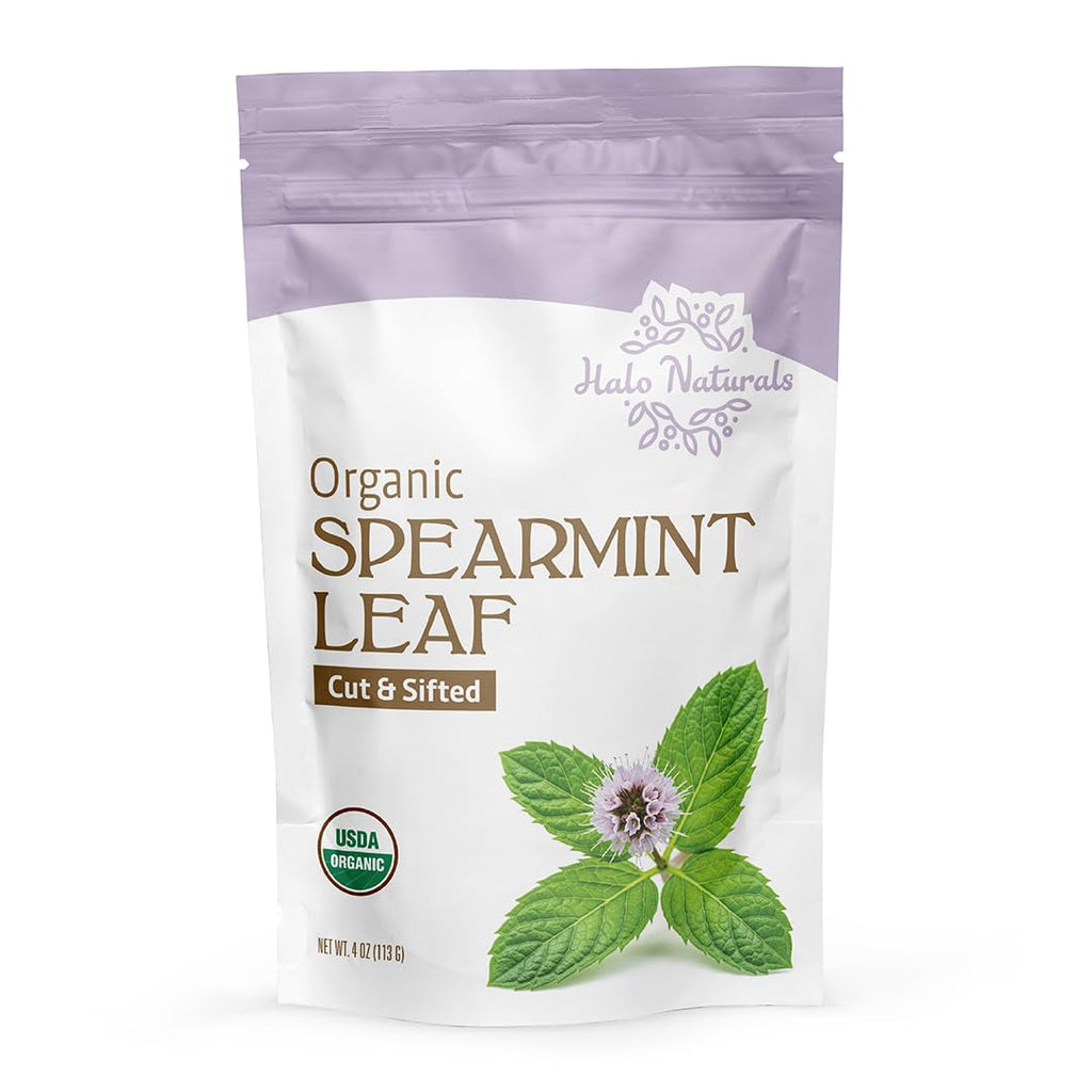 caffeine-free organic spearmint herbal tea