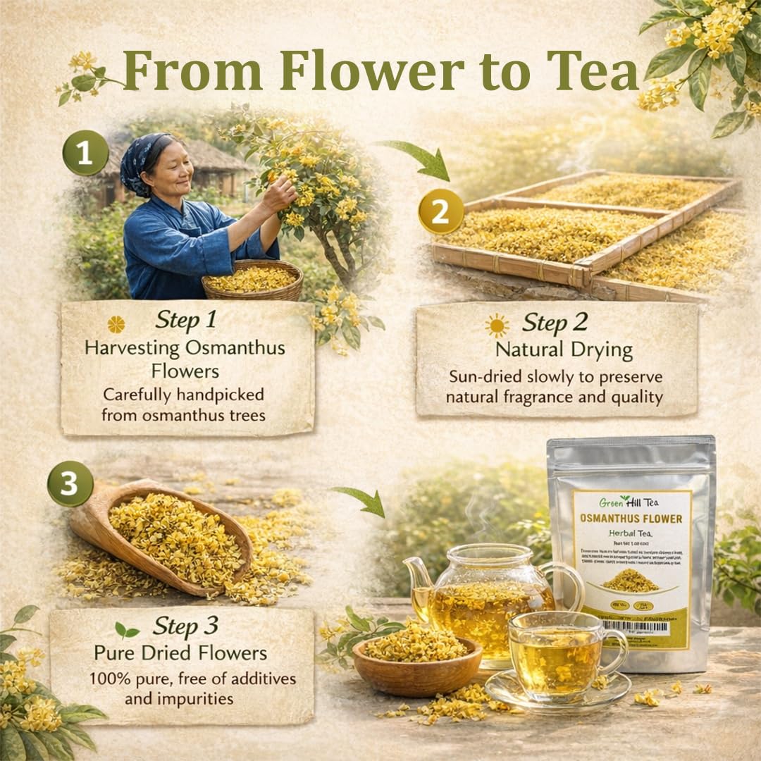 Caffeine-free osmanthus flower tea