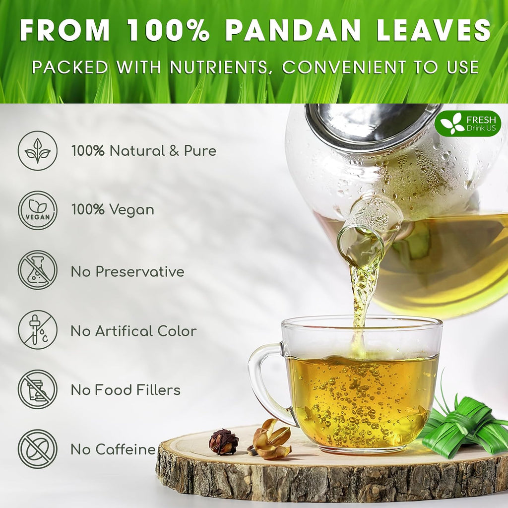 caffeine-free pandan leaf infusion
