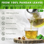caffeine-free pandan leaf infusion