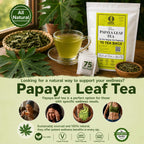 caffeine-free papaya leaf infusion