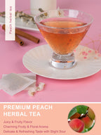 caffeine-free peach herbal infusion