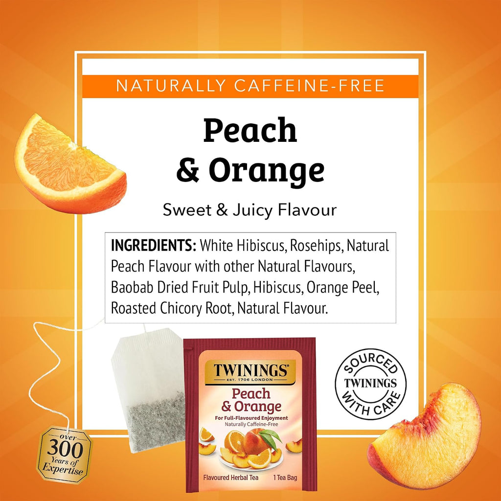 caffeine-free peach orange tea