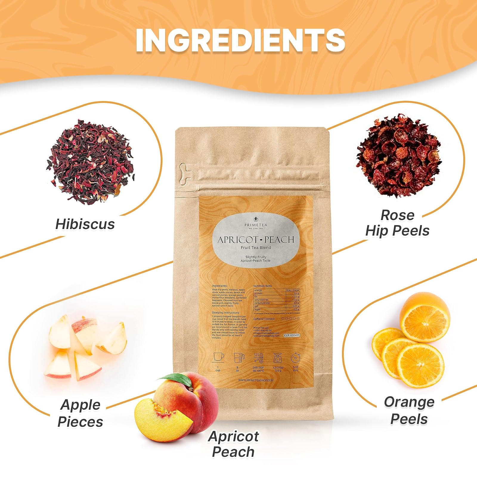 caffeine-free peach tea mix