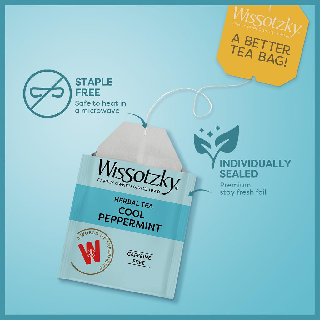 caffeine-free peppermint herbal infusion