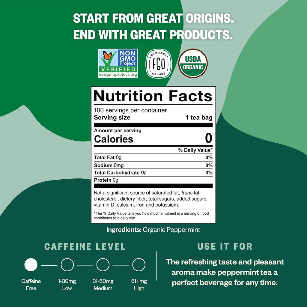 caffeine-free peppermint tea blend