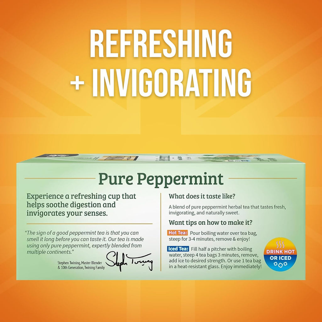 caffeine-free peppermint tea for relaxation