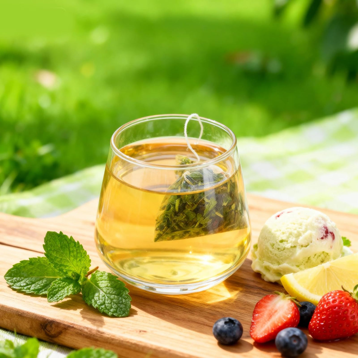 caffeine-free peppermint tea for relaxation