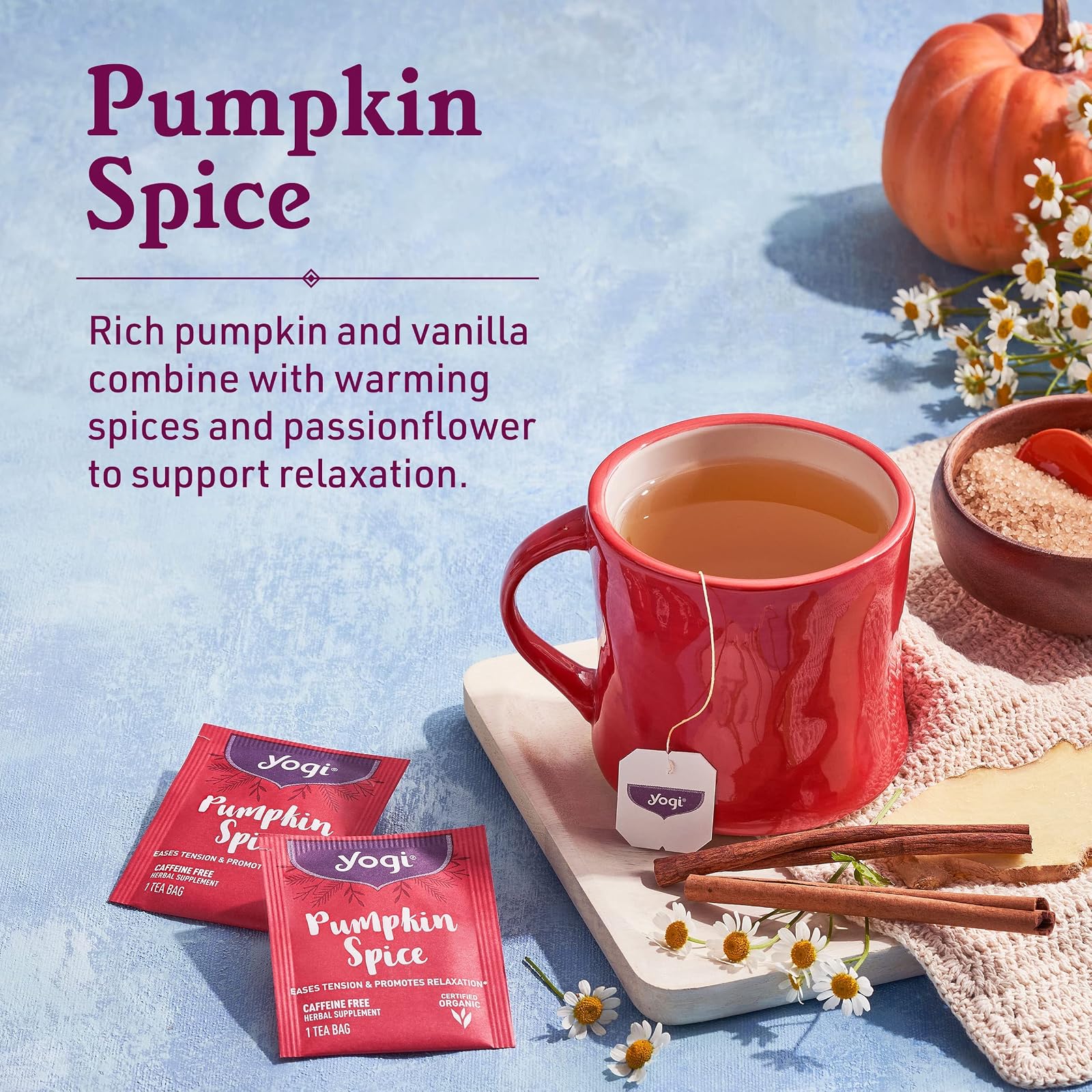 caffeine-free pumpkin spice herbal tea