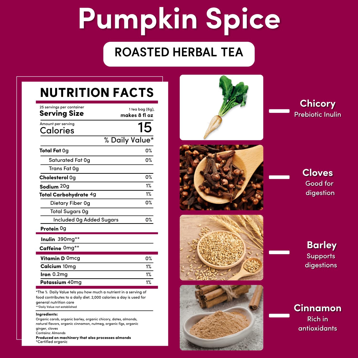 caffeine-free Pumpkin Spice tea blend