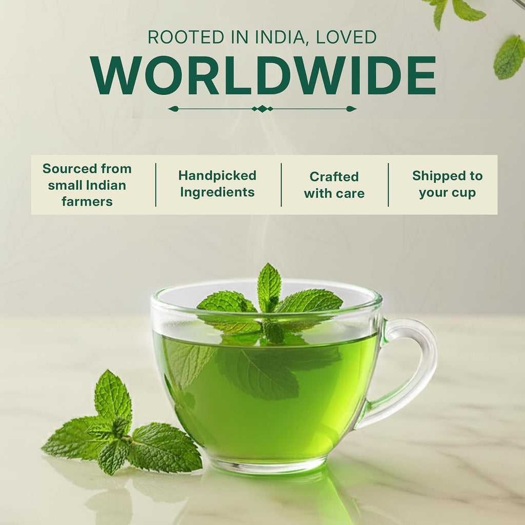 caffeine-free pure mint herbal tea