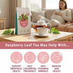 caffeine-free raspberry leaf infusion