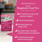 caffeine-free raspberry leaf tea bags